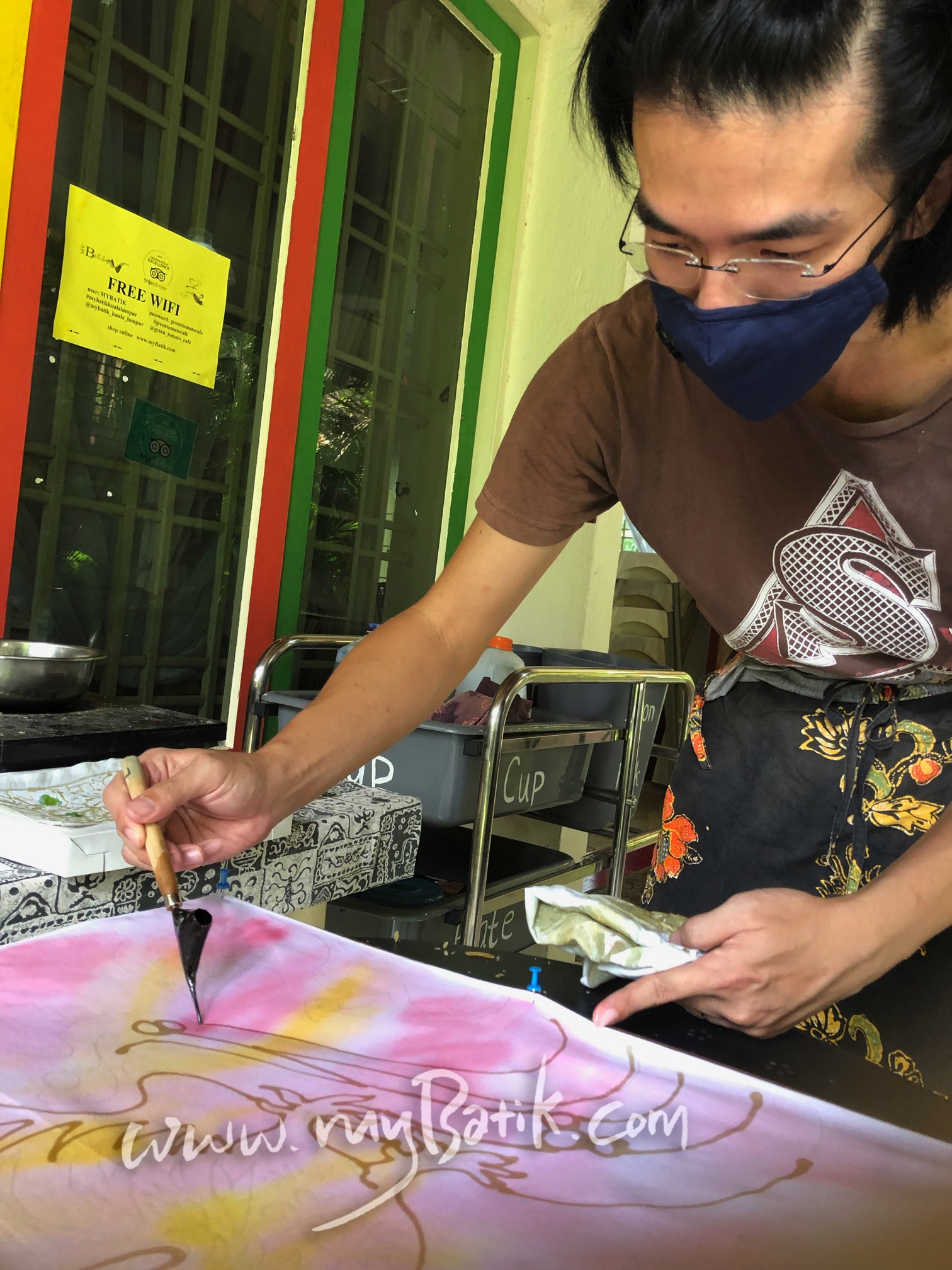 Personal Batik Lesson in KL by Batik Artist Emilia Tan