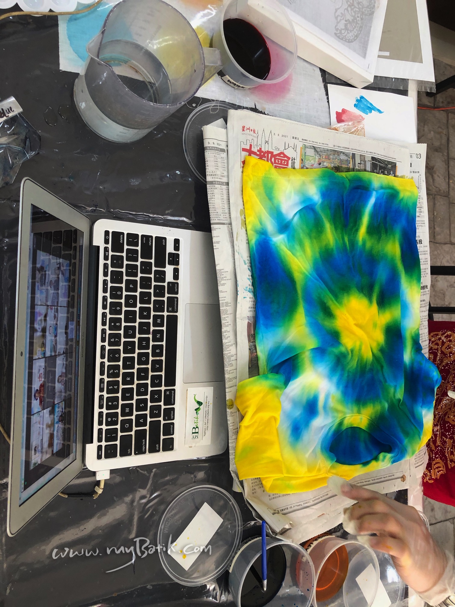 Virtual Tie Dye T-Shirt Workshop for Corporate Team Building with ...
